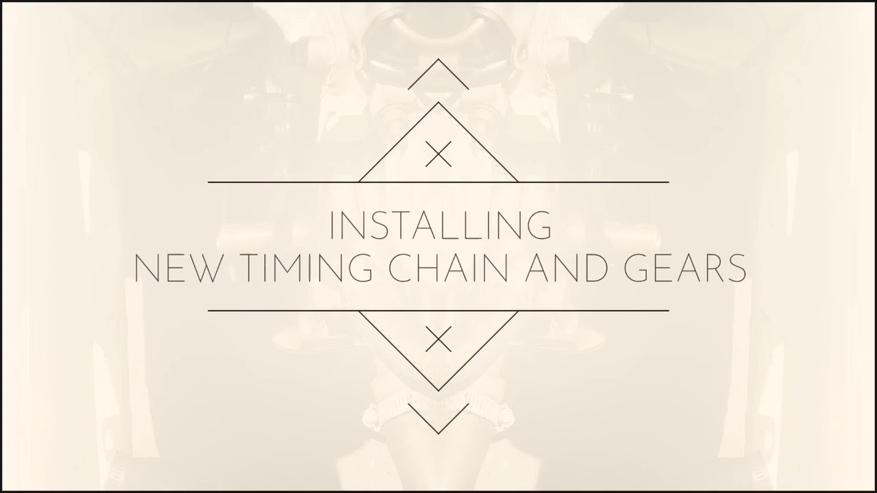 Installing Timing Chain and Tentioner on nissan 1400 - YouTube