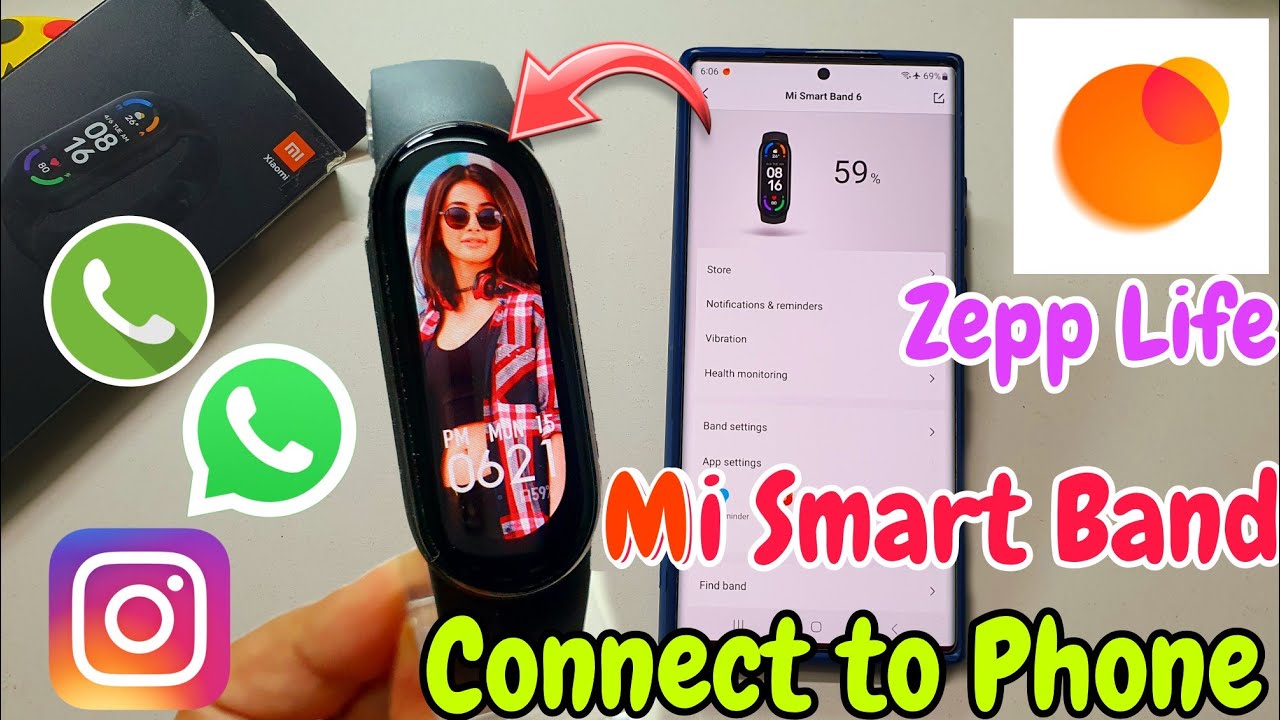 zepp life smart band connect | zepp life smart band apni photo kaise ...