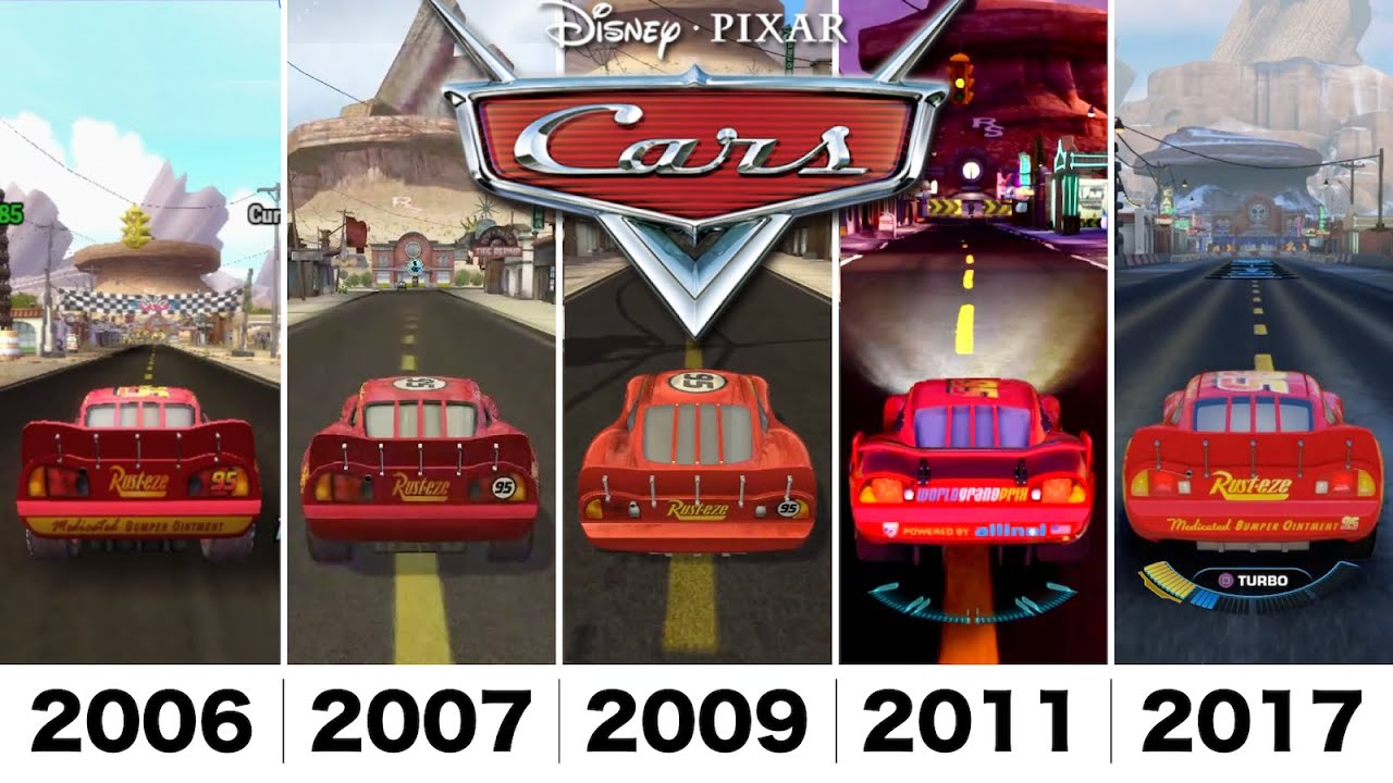 Comparing Every Pixar Cars Game - YouTube