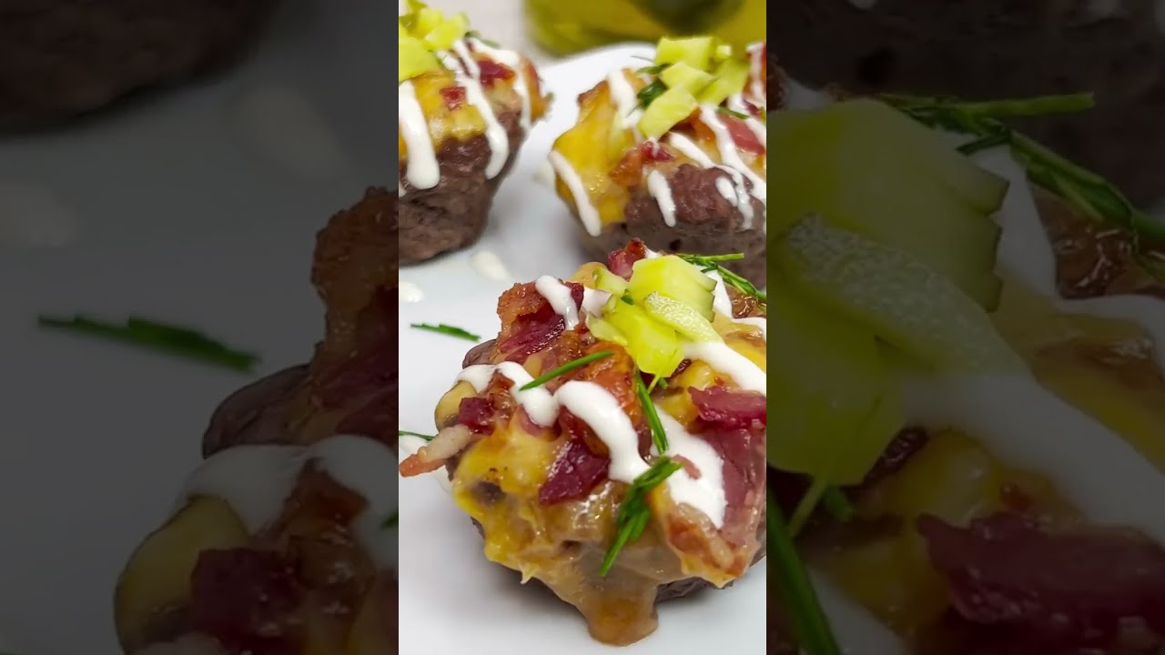 Cheesy Bacon Beef Cupcakes - YouTube