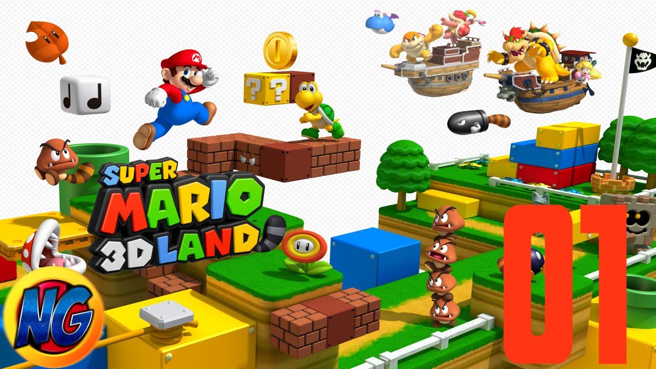 Super Mario 3D Land - Walkthrough - Episode 1: World 1 - YouTube