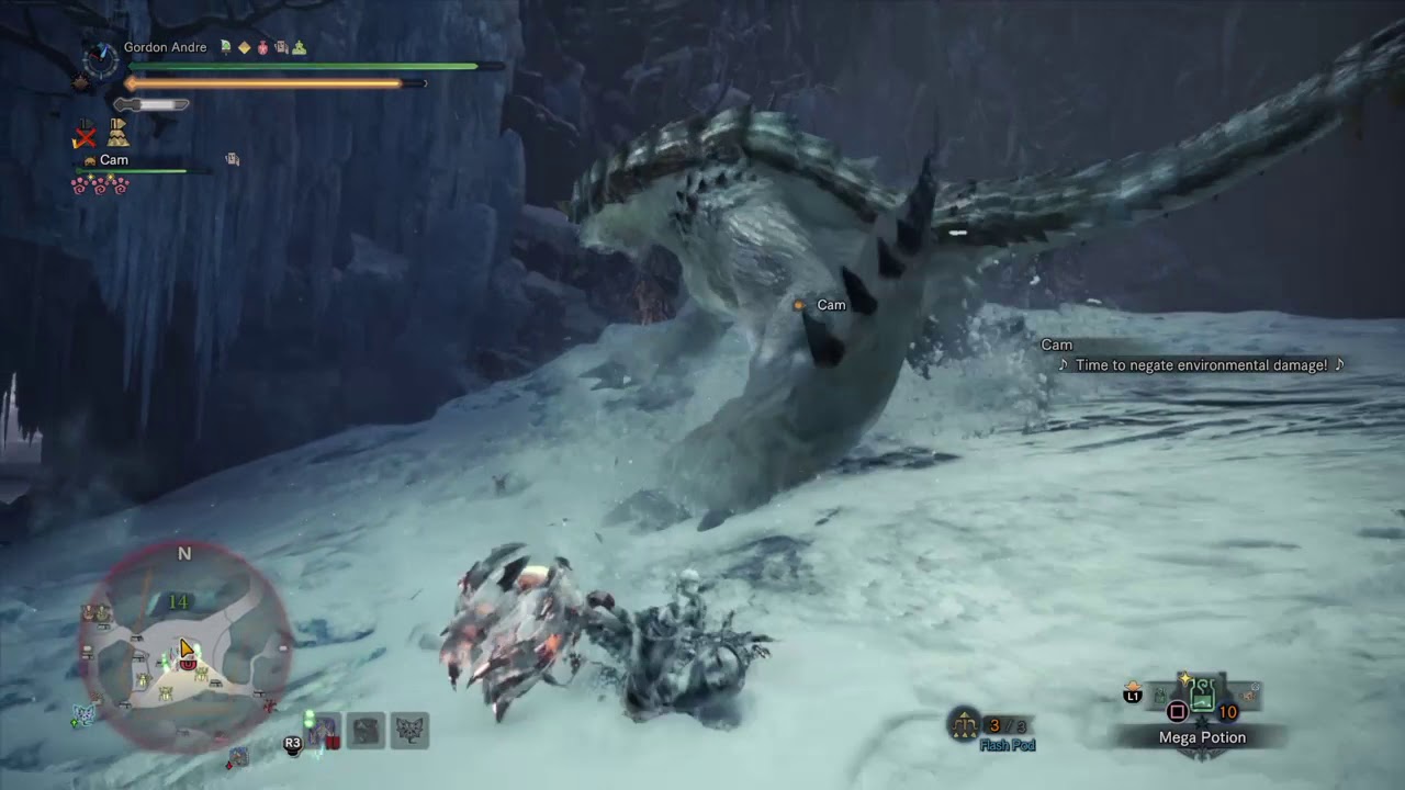 MHW Barioth gets a coc- I mean...Concussion - YouTube