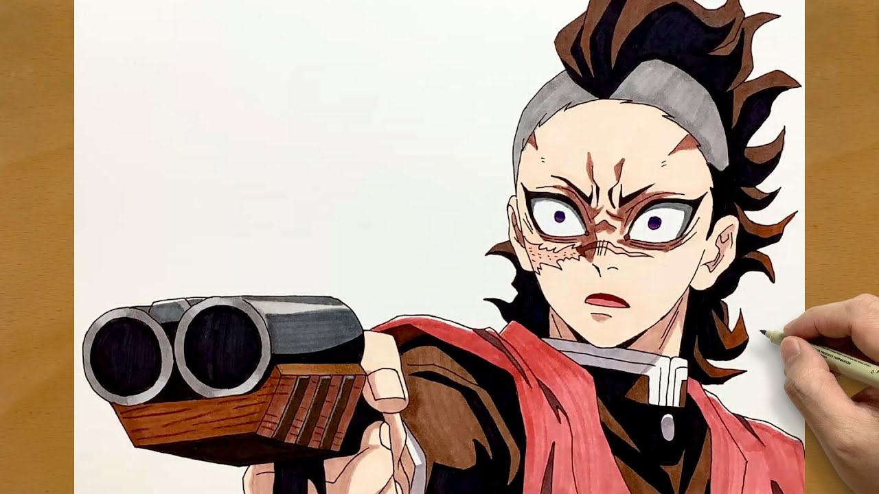 How to draw Genya Shinazugawa from Demon Slayer | draw anime | The ...