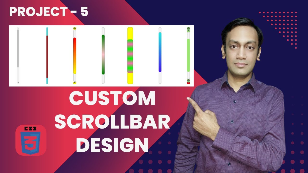 How To Create Custom Scrollbars In Css Easy And Stylish Scrollbar Design Tutorial Youtube 1981