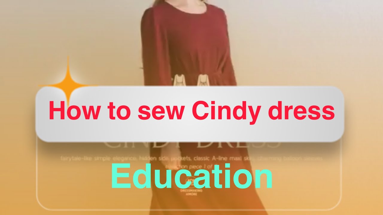 How to sew cindy dress - YouTube
