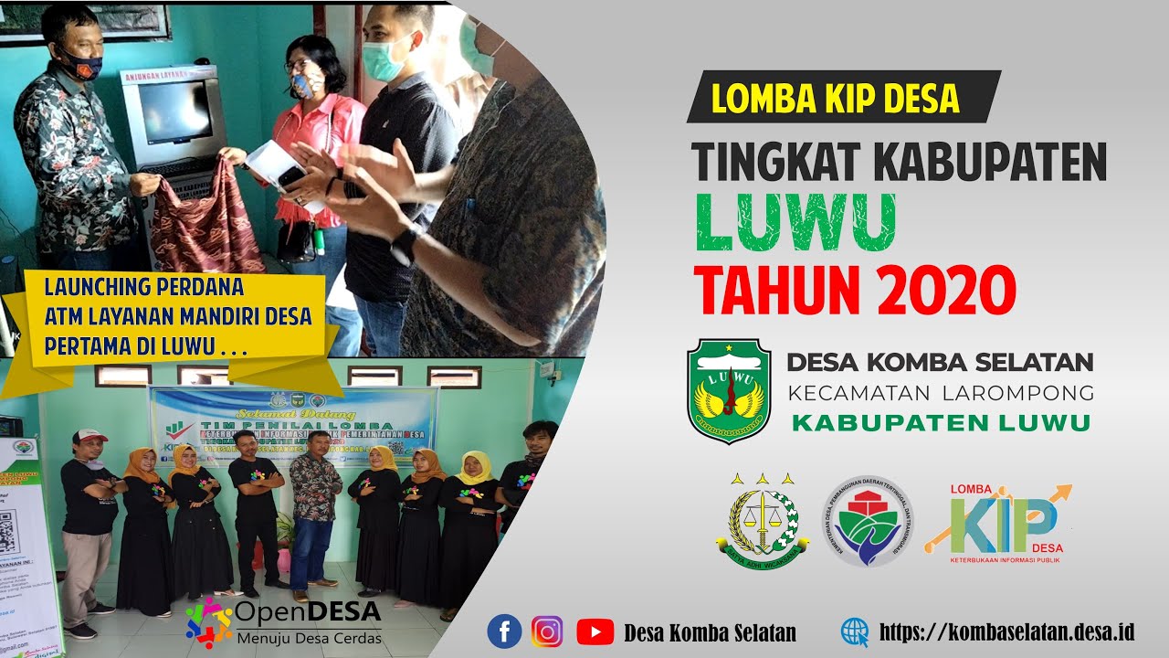 Desa Komba Selatan Launching ATM Layanan Mandiri Desa Pertama Di Luwu ...