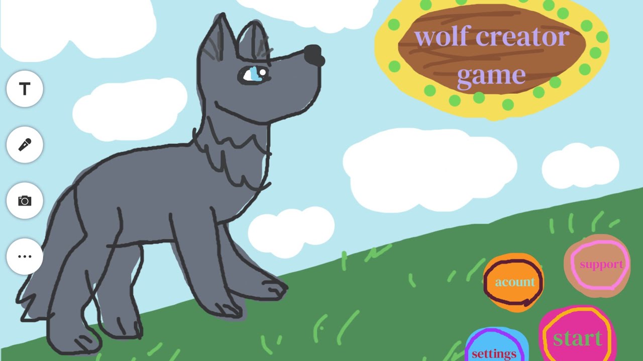 Reviewing the wolf creator game I drew as a kid lol🤭😂 - YouTube