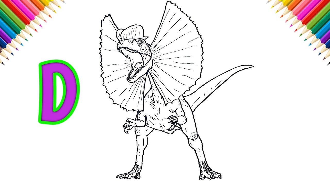 How to Draw Dilophosaurus | Step by Step - YouTube