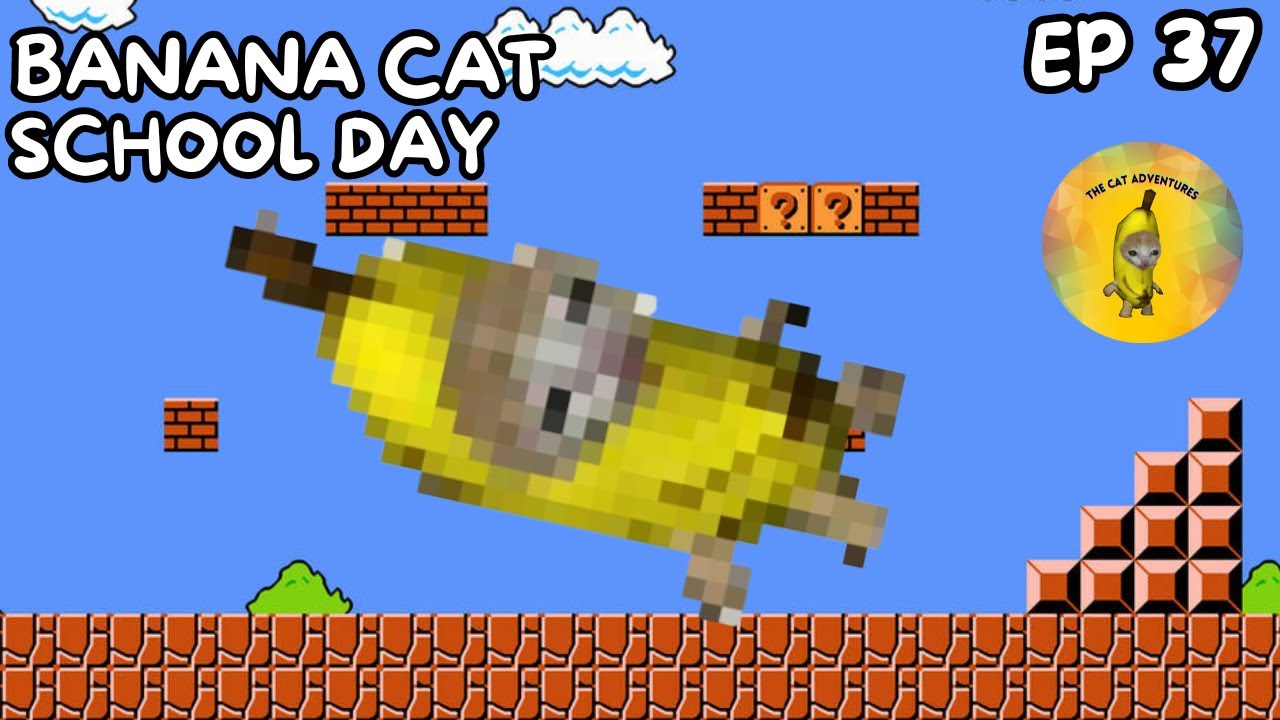 Banana Cat And Happy Cat School Day Part 37: Super Banana Cat Bros ...