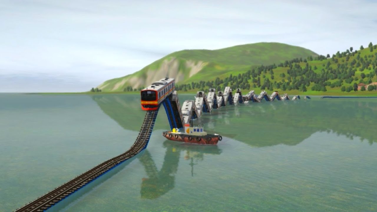 A Train Running On Water | Kereta Api Berjalan Di Atas Air - Trainz ...