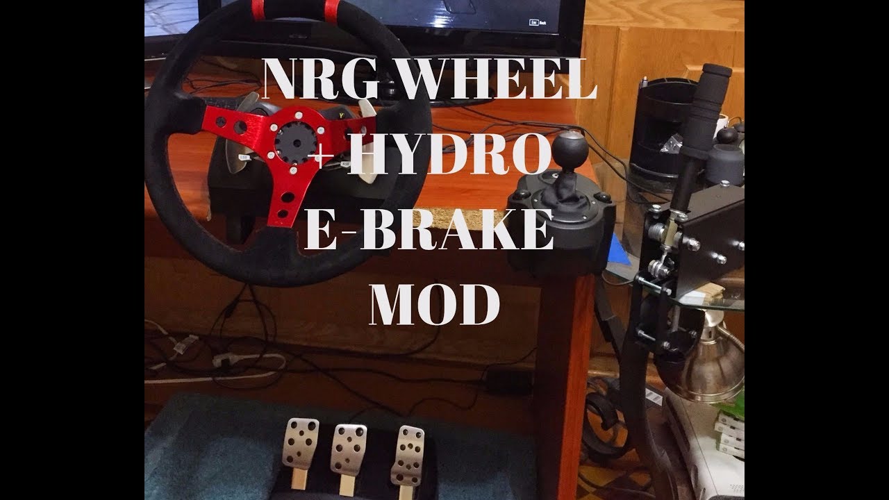 NRG WHEEL ON LOGITECH G920/G29/G27/G25 MOD + DIMSIM E-BRAKE TEST - YouTube