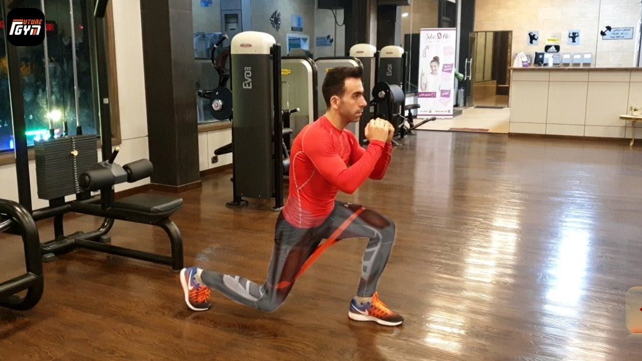 Side Stepping Banded Squat, Reverse Lunge - YouTube