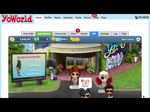 YoWorld Website (Yoville.com remake) - Testing Play page - YouTube