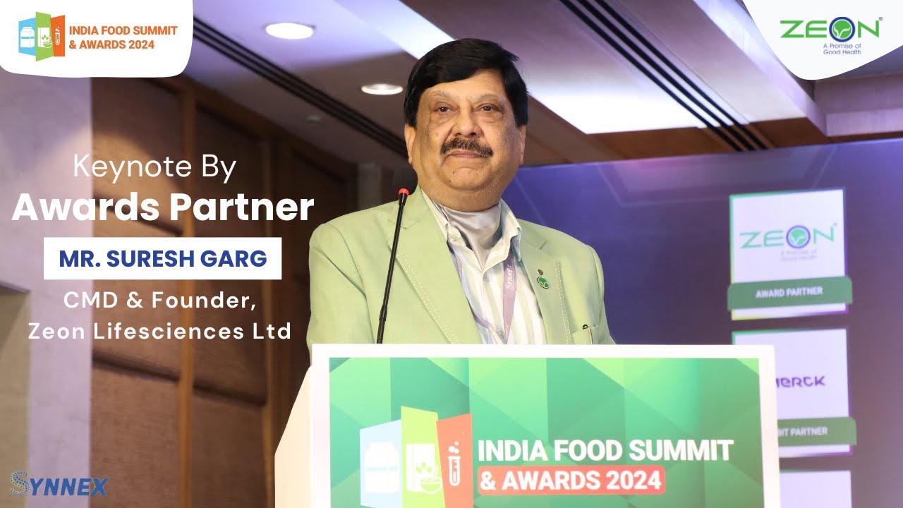 Keynote Address of Award Partner Mr. Suresh Garg Founder & CMD, Zeon ...