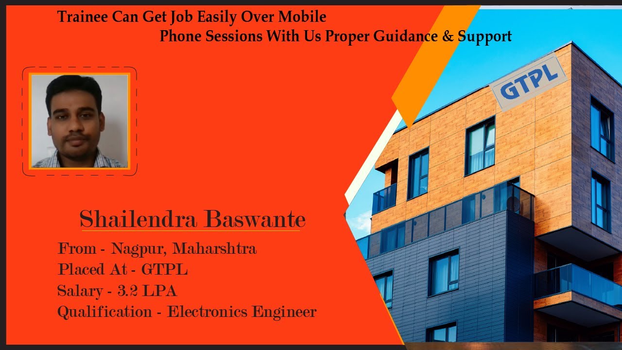 Congrats ,Shailendra|Electronics Engineer|Salary 3.2 LPA|Nagpur |Joined ...
