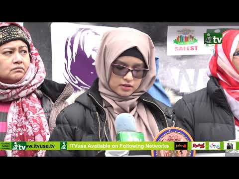 World Hijab Day 2018 : Al Mamoor”s Studen & SAFEST Youth Director Eqra Muhammad : City Hall New York