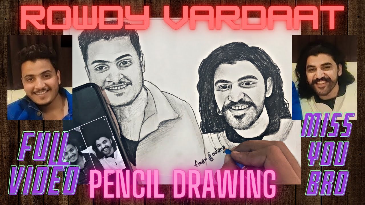 Rowdy Vardaat Pencil Drawing | Rohit Bhati | RIP | Step by Step # ...