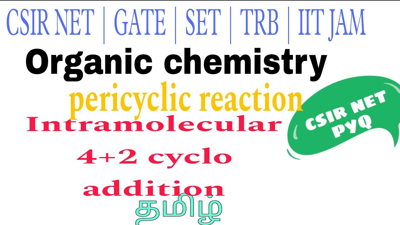4+2 cyclo addition reaction. pericyclic reaction. CSIR NET chemistry ...