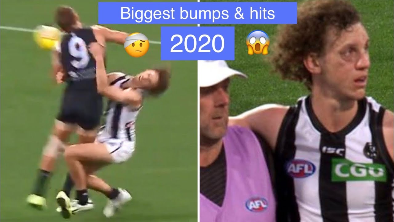 AFL BIGGEST BUMPS & HITS 2020 - YouTube