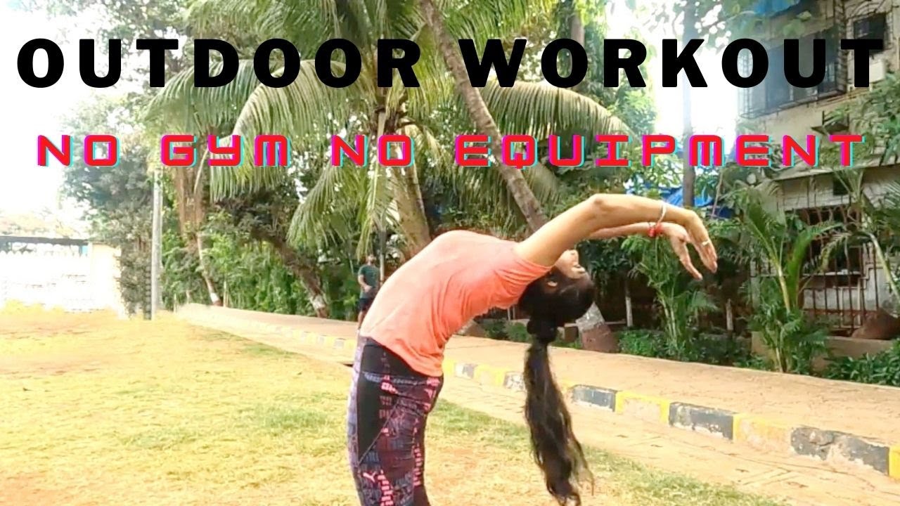 VLOG - 14 OUTDOOR WORKOUT - NO GYM NO EQUIPMENT #WEIGHTLOSS#EXERCISE # ...