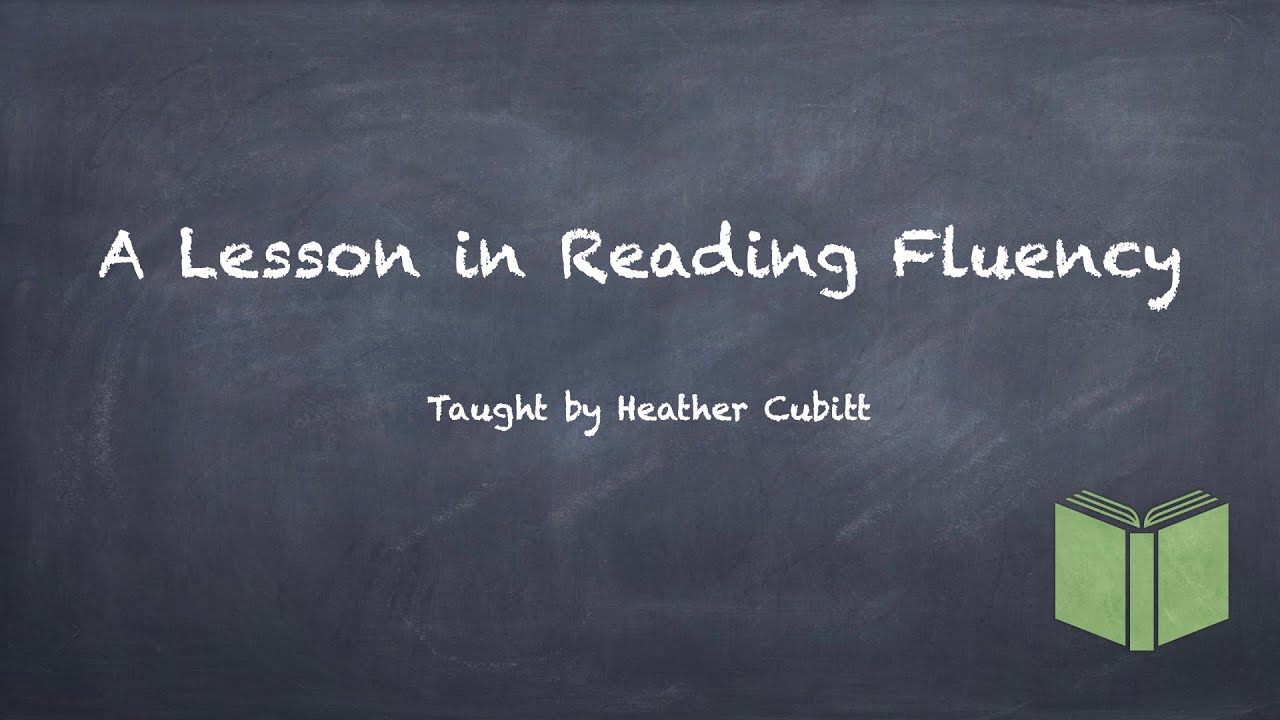 Reading Fluency Lesson - YouTube