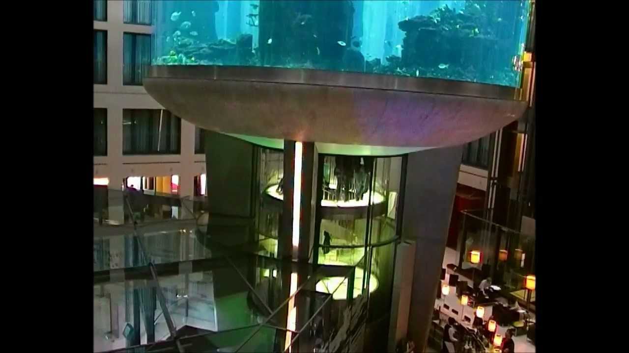 AquaDom-Sea Life-Radisson Blu Hotel Berlin - YouTube