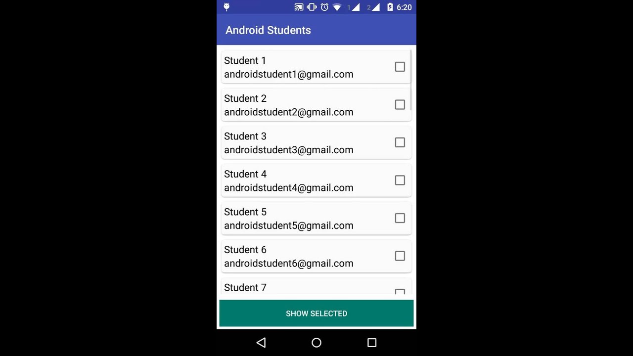 RecyclerView with CheckBox - YouTube RecyclerView with CheckBox - YouTube
