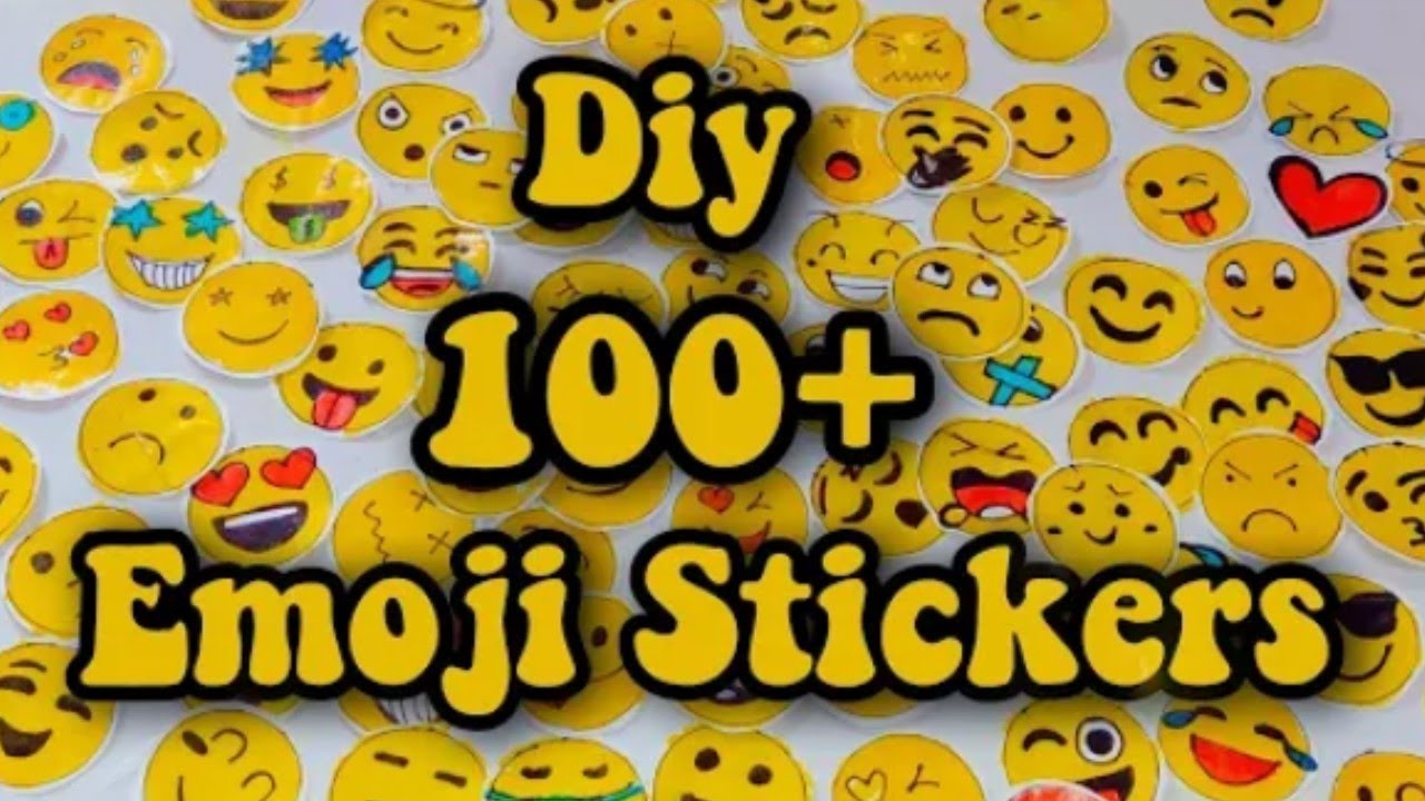 How To Make Emoji Stickers/ Homemade Diy emoji sticker| Make stickers ...