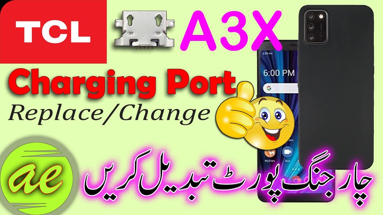 11. TCL A3X Charging Port Replace | Charging Port Kaise change karen - YouTube