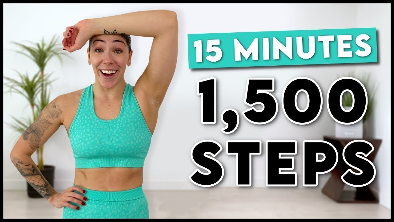 Easy To Follow 15 Minute Walking Workout (1,500 Steps) - YouTube