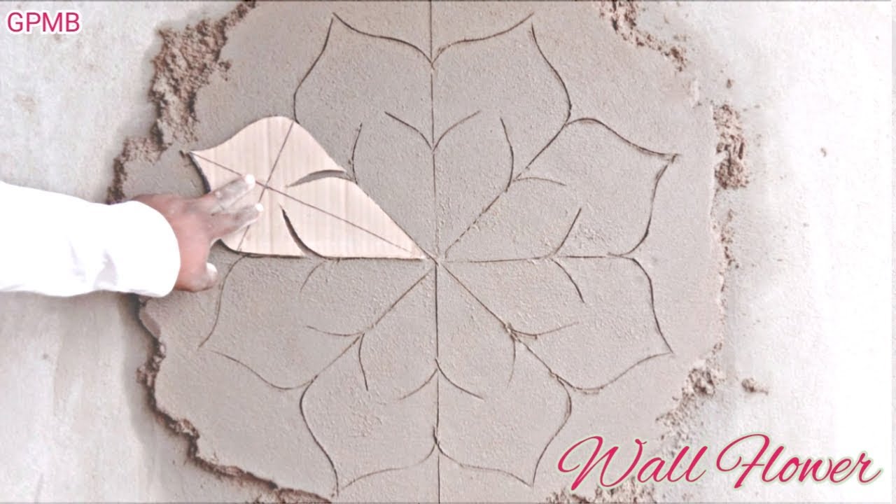 Wall Flower design - YouTube