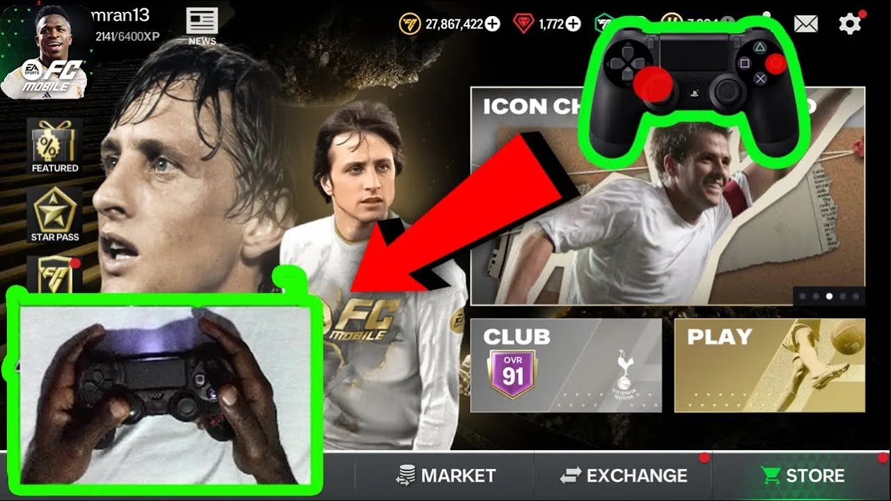 Playing FC Mobile 25 With a Controller! Day Gameplay - YouTube
