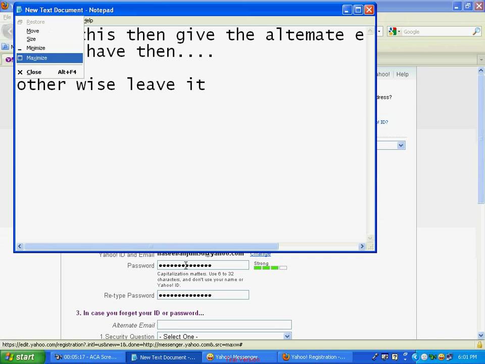 how to make yahoo id - YouTube