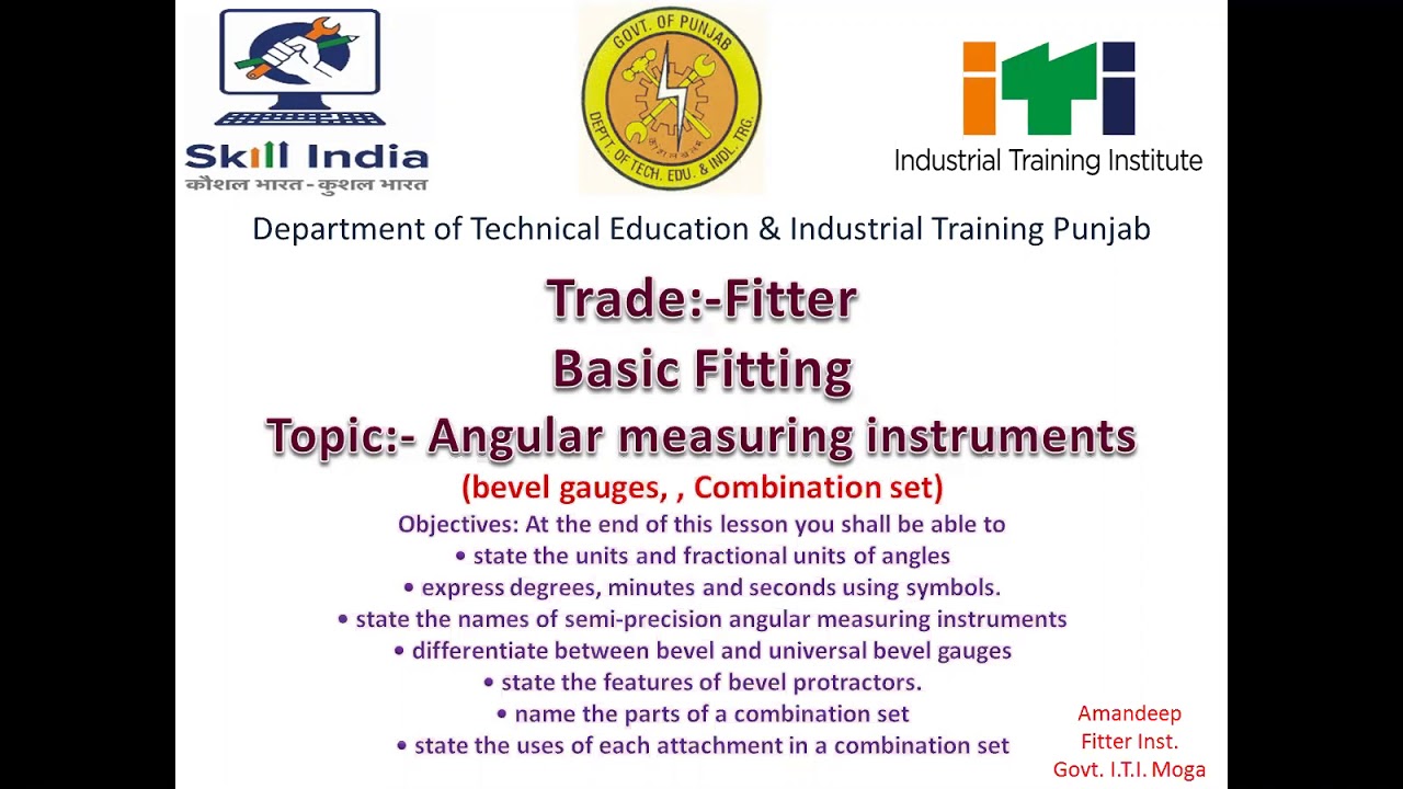 Angular measuring Instruments - YouTube