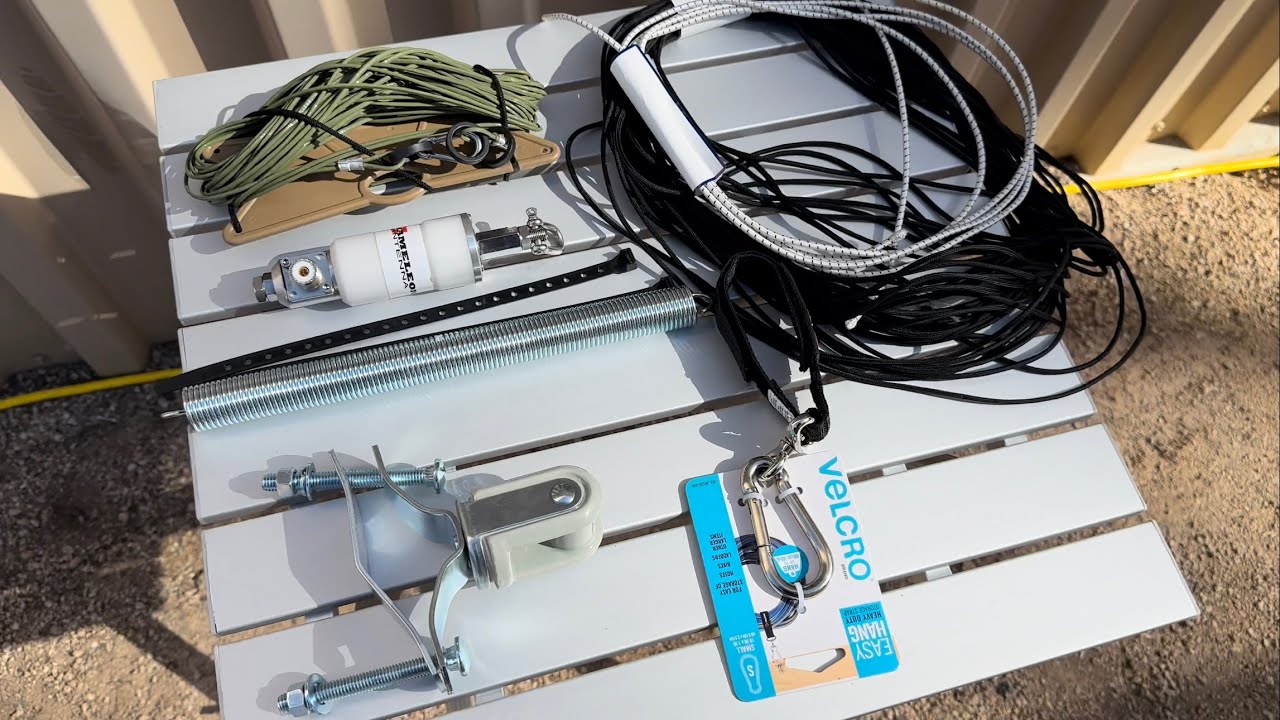 Ham Radio Wire Antenna from Farm Yard Fence to Tall Tree with Common ...