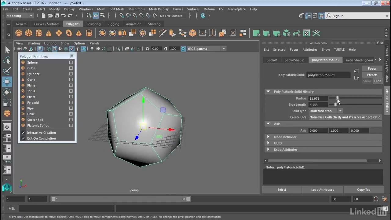 Maya Tutorial - Create polygonal objects - YouTube