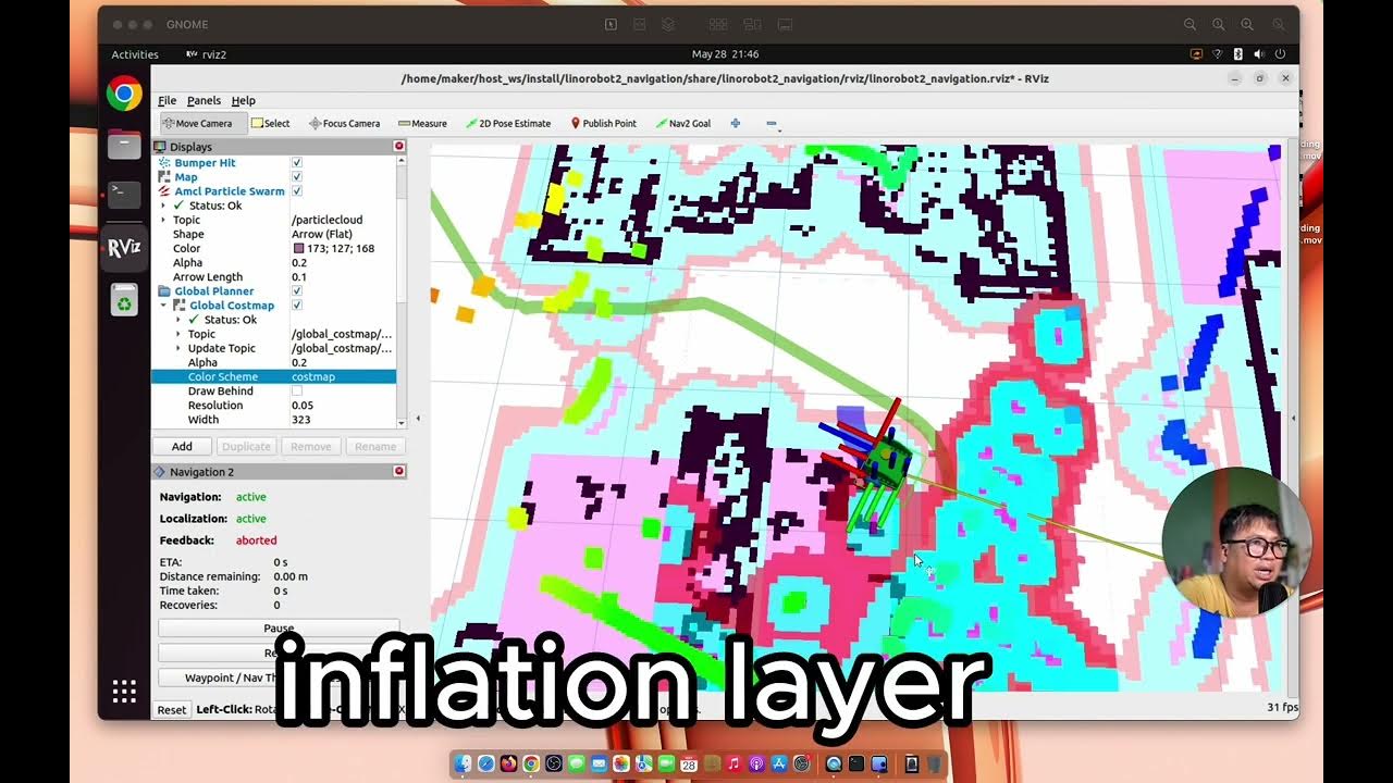 รู้จัก Global costmap และ Local costmap ในหุ่นยนต์เคลื่อนที่อัตโนมัติ - YouTube