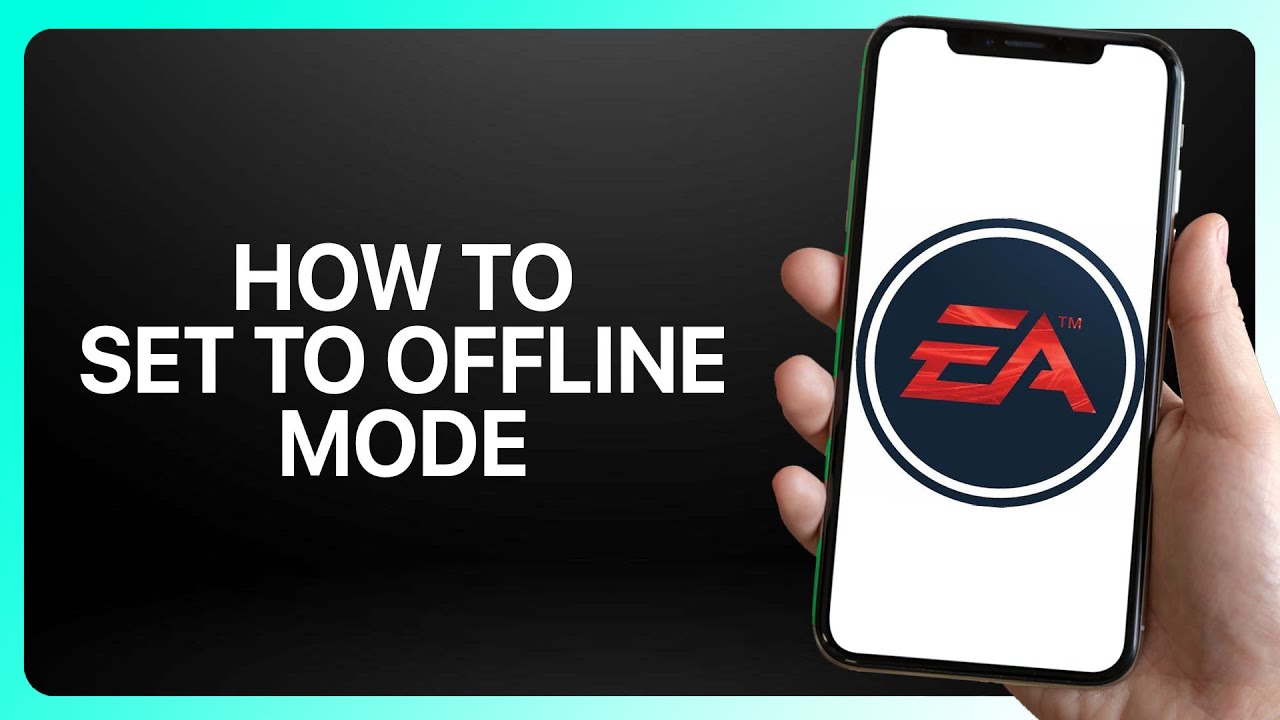 How To Set EA App to Offline Mode Tutorial - YouTube