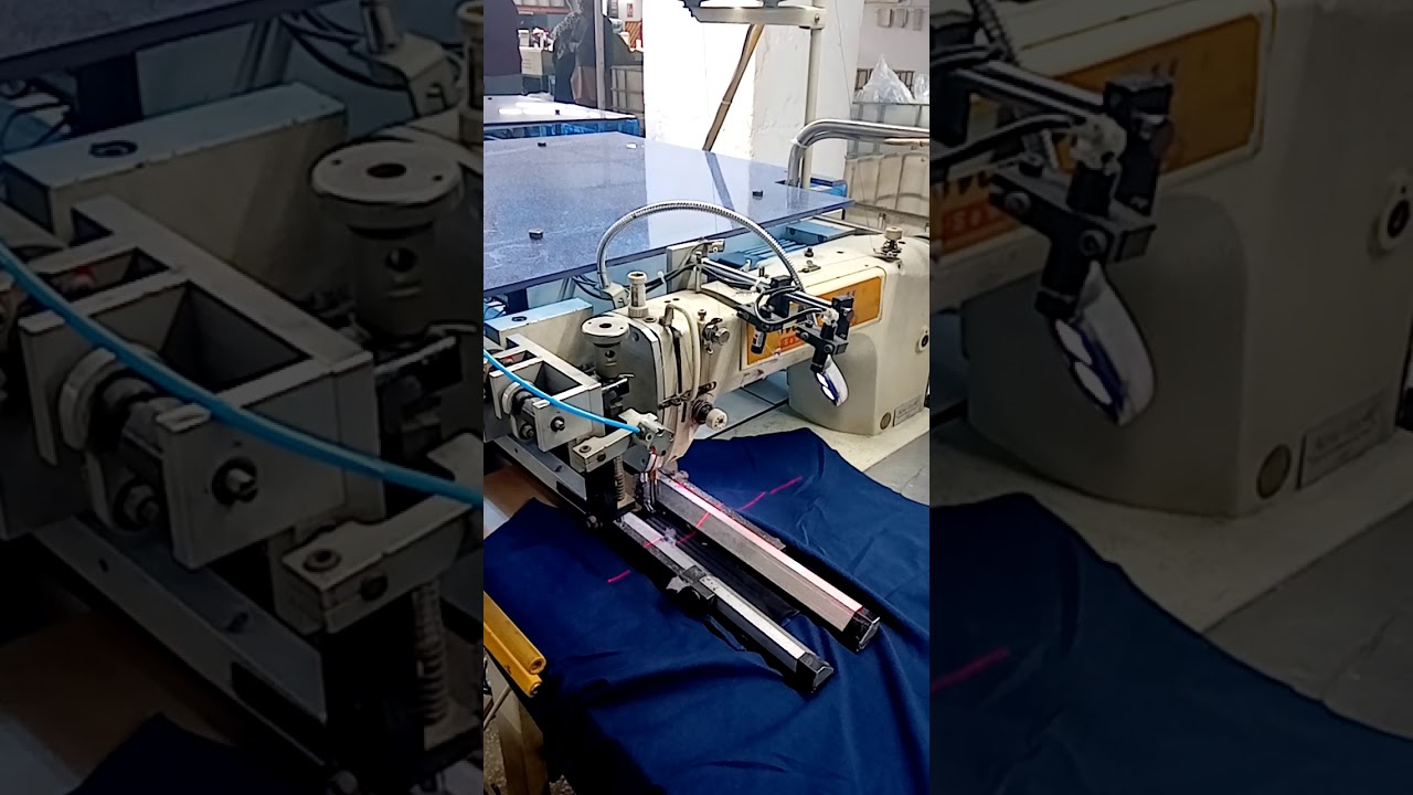 polo placket attach auto - YouTube