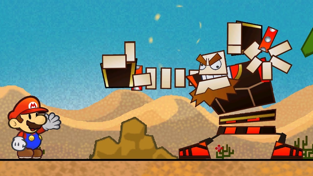 Super Paper Mario 4K - Walkthrough - Chapter 1-3: The Sands of Yold ...