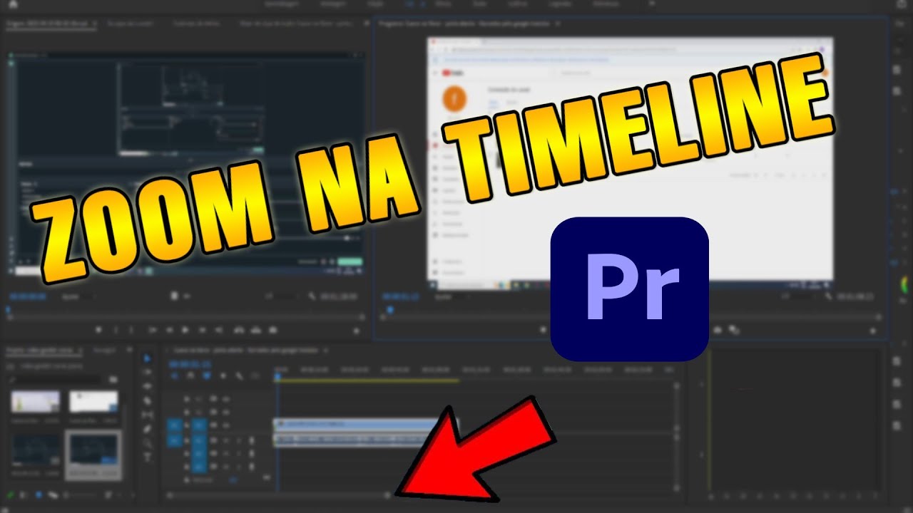 Como Dar Zoom Na Timeline do Adobe Premiere - YouTube
