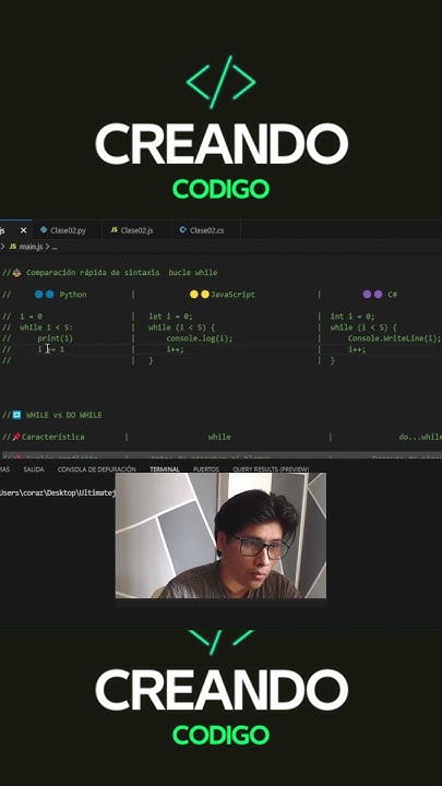 While en 3 lenguajes #programacion #programacionweb #education #python #javascript - YouTube