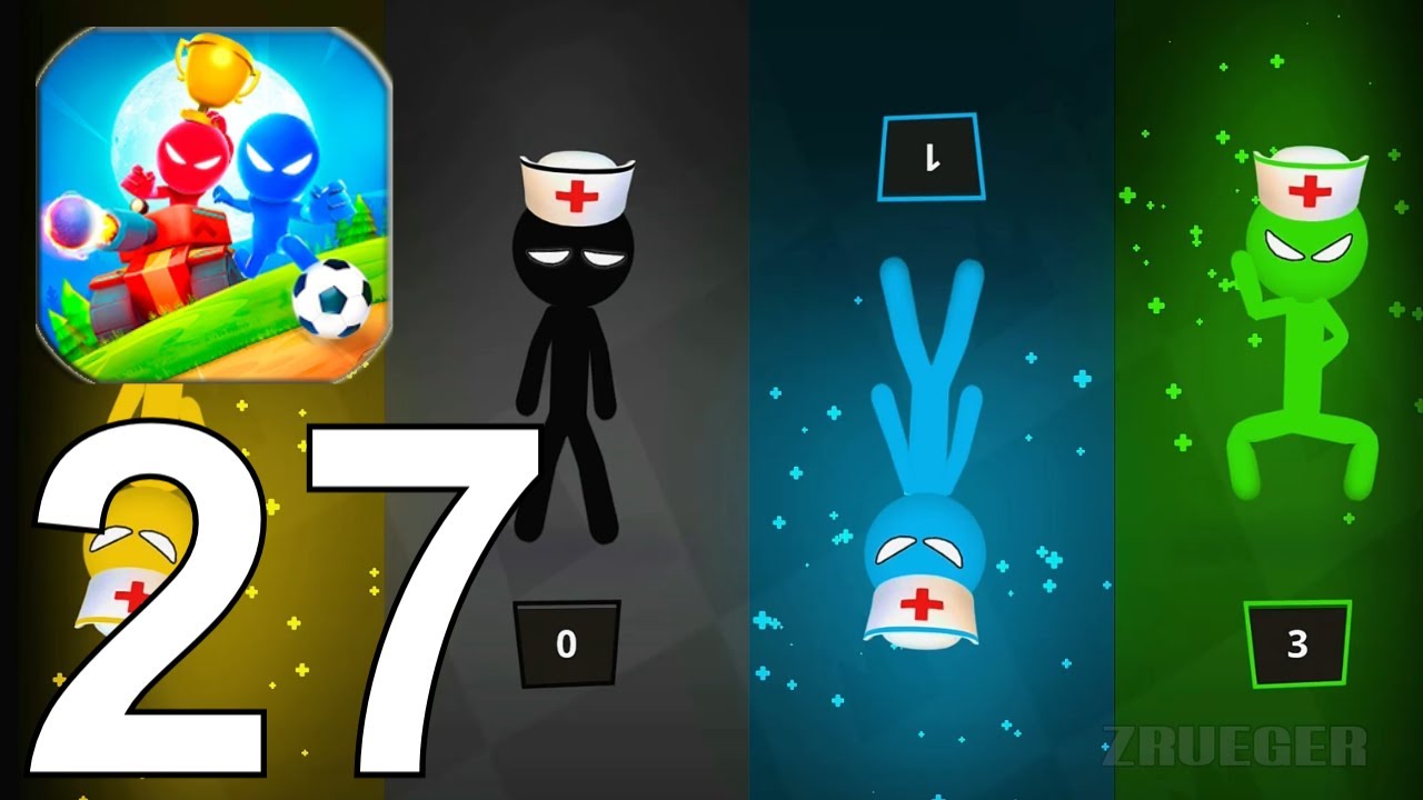 Stickman Party 2 3 4 MiniGames Part 27 Gameplay Walkthrough Android IOS ...