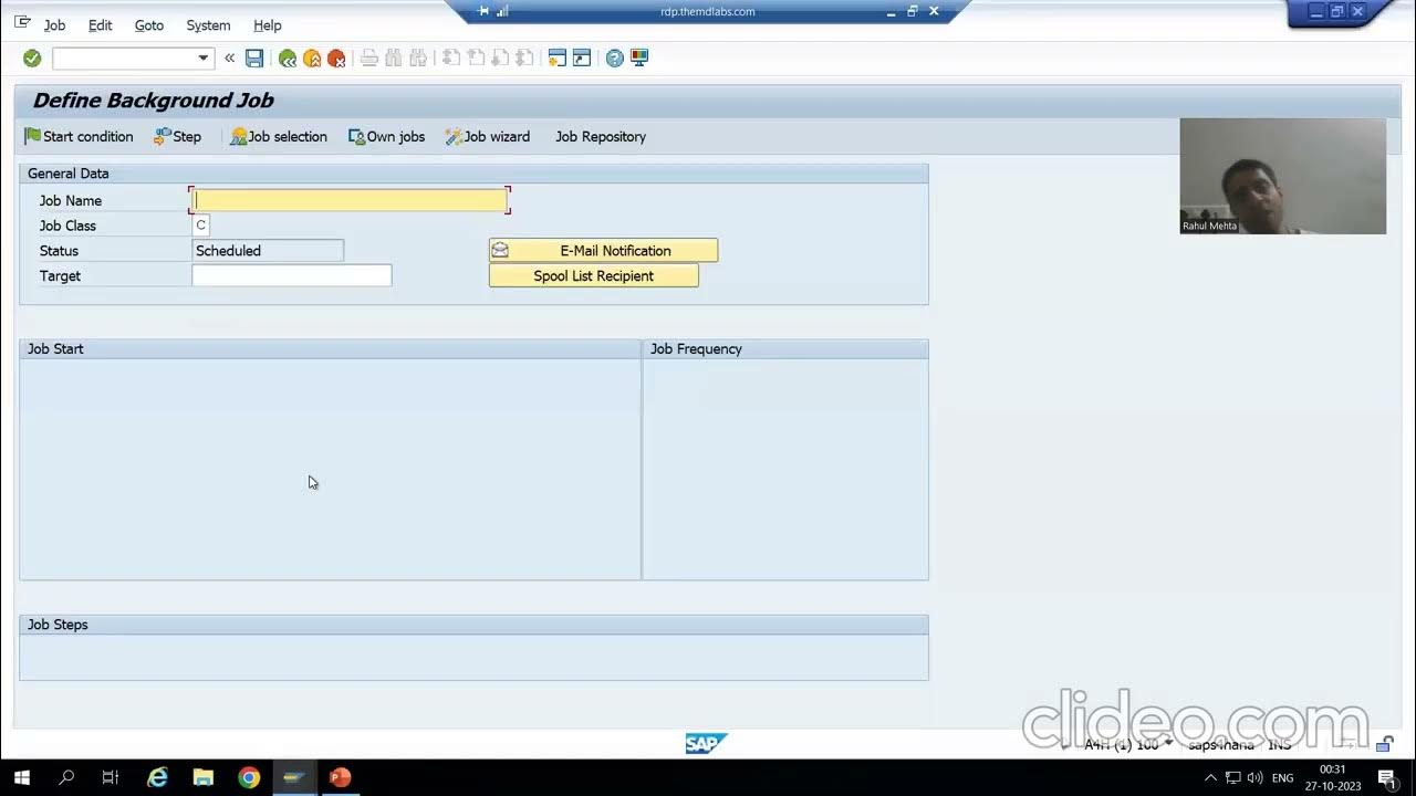 66 Additional Abap Concepts Background Jobs Status Youtube