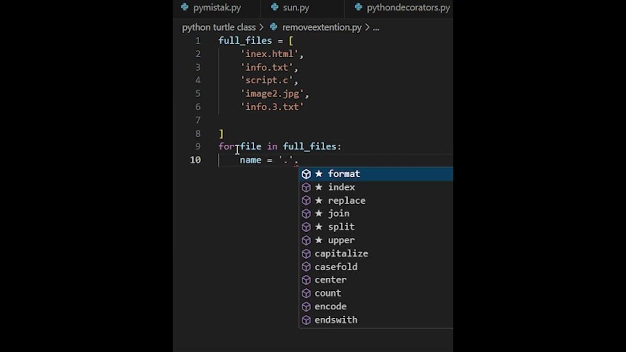 Remove File Extension Python Shorts Code Coding Programming Codingtutorial Youtube