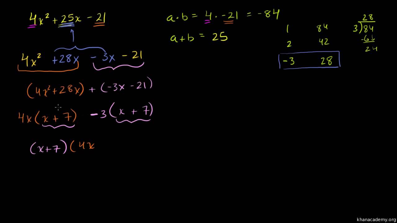 Factor by Grouping and Factoring Completely - YouTube