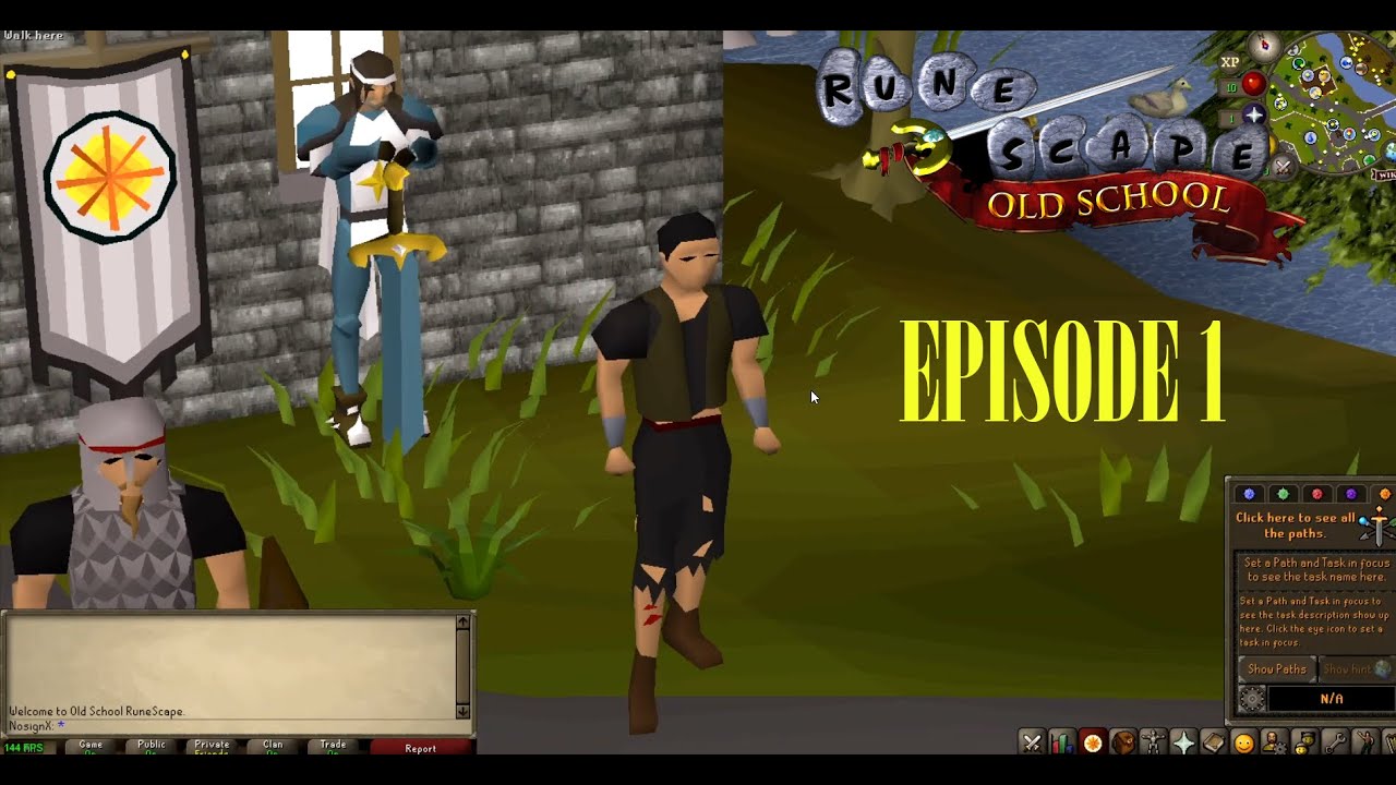 Old School RuneScape - Tutorial Island - Part 1 - YouTube