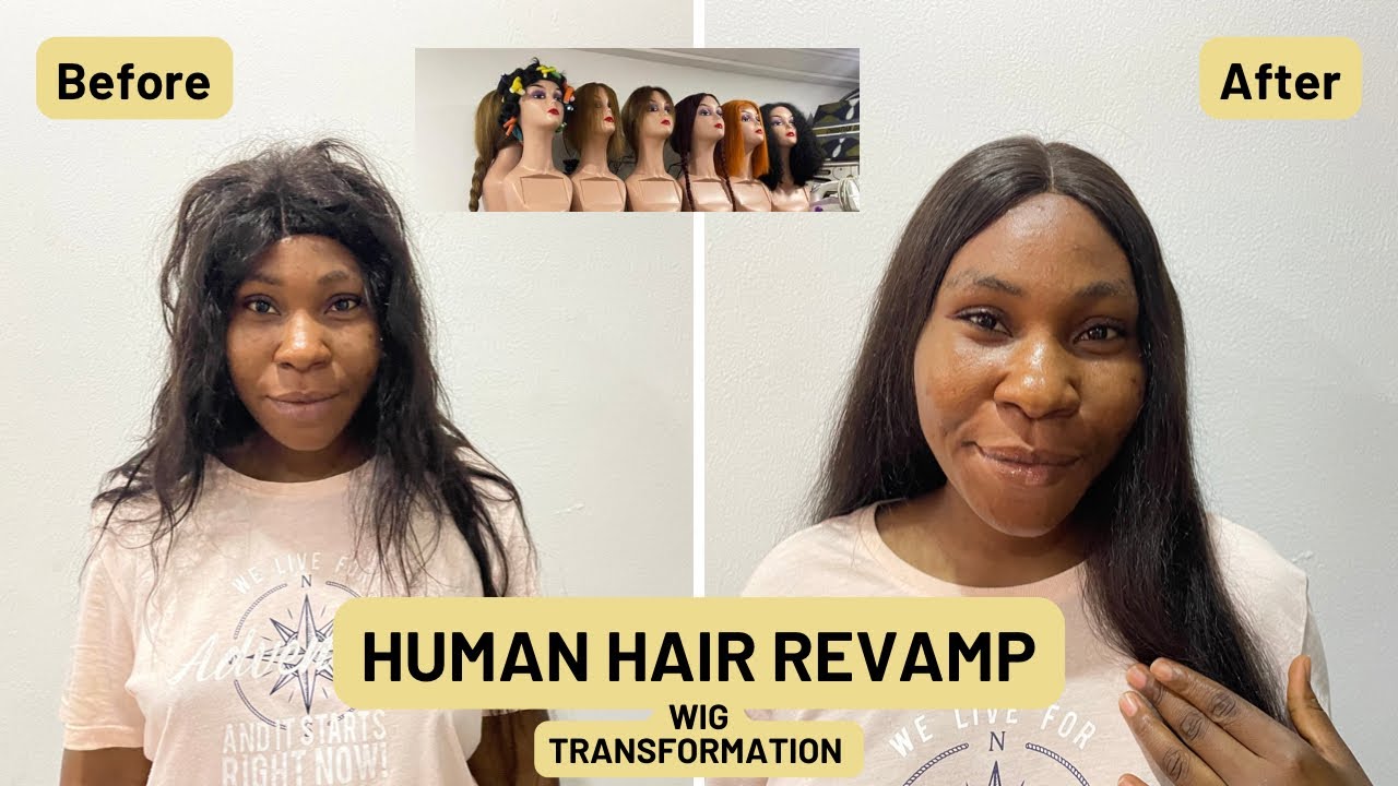 How to make your OLD Human Hair New ||WIG REVAMPING - YouTube