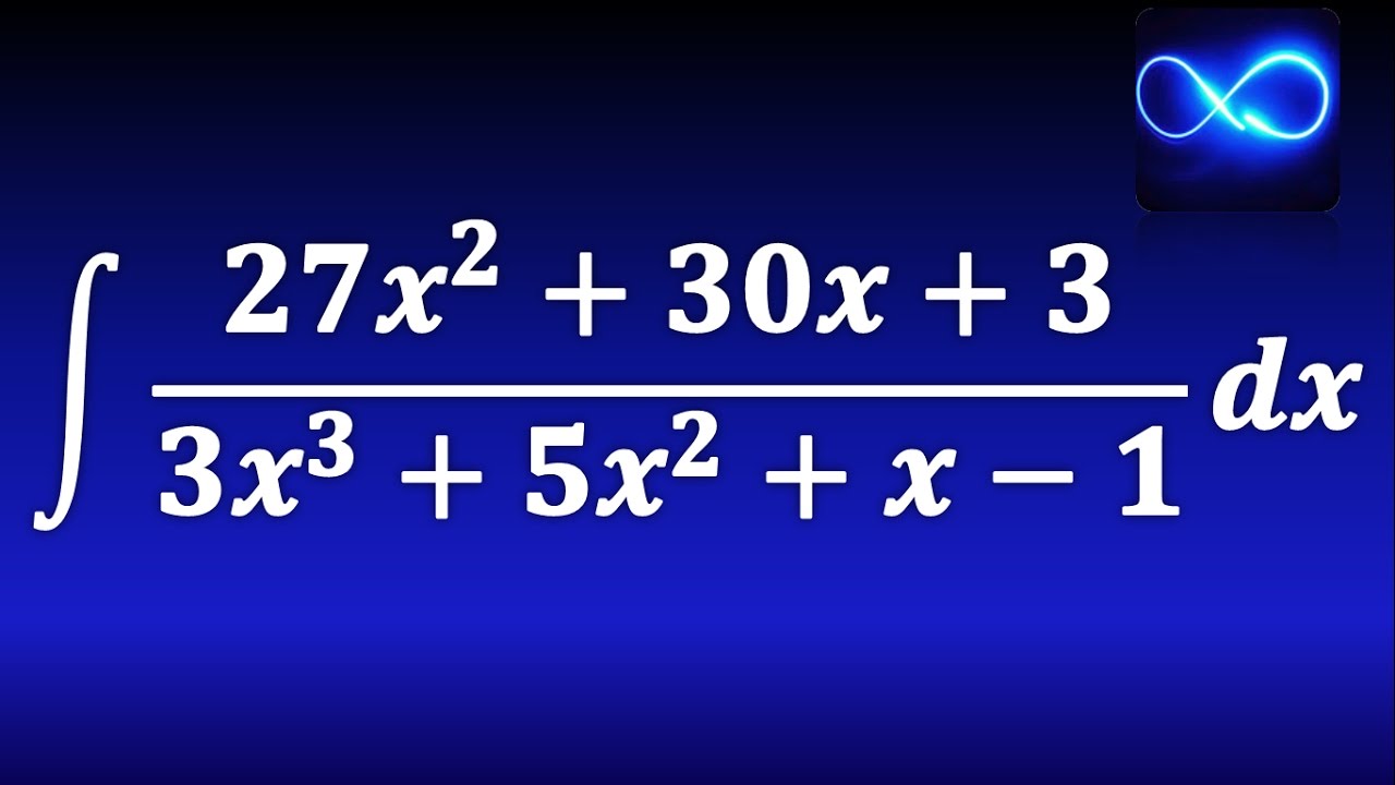 Integral de división de polinomios mediante cambio de variable - YouTube