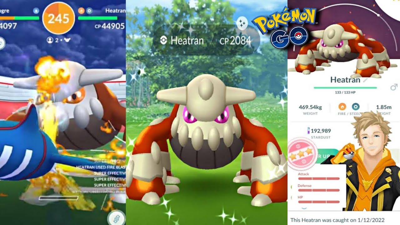 1 Minute Counters For Heatran Pokemon Go | Heatran Best Moveset Pokemon ...
